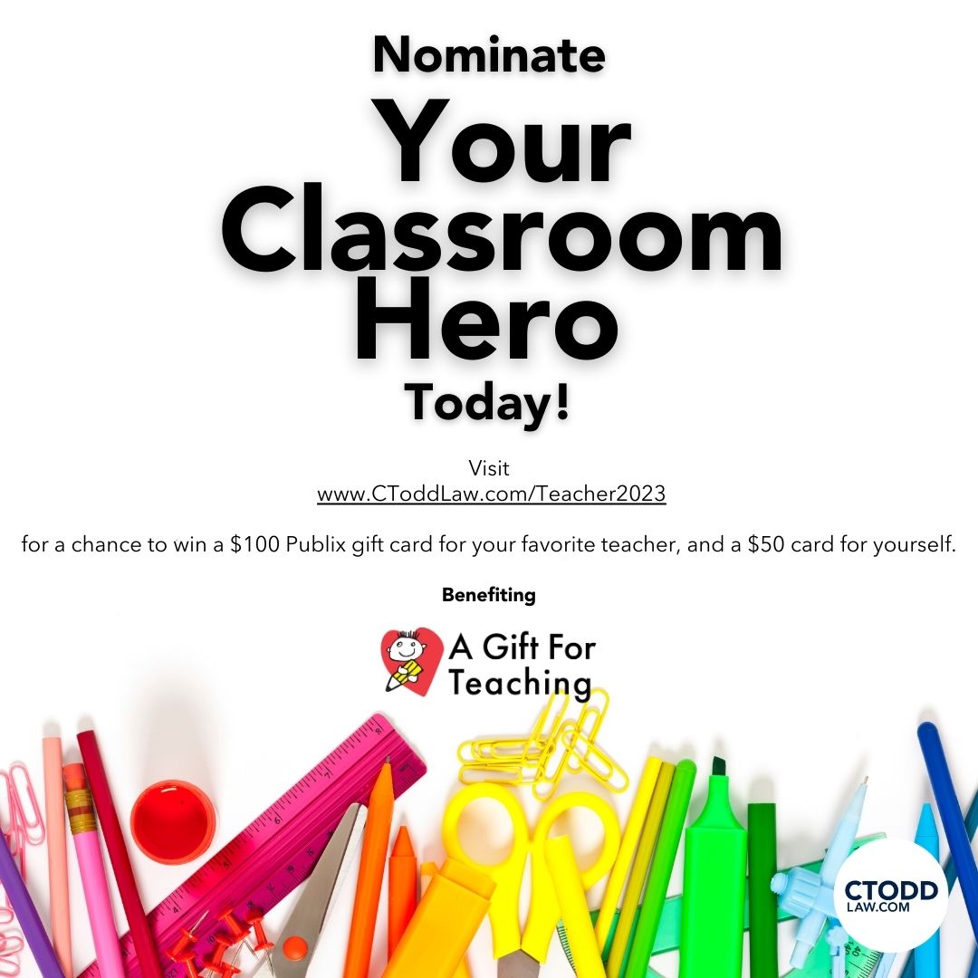 Recognize a Florida Teacher and Win - C. Todd Law